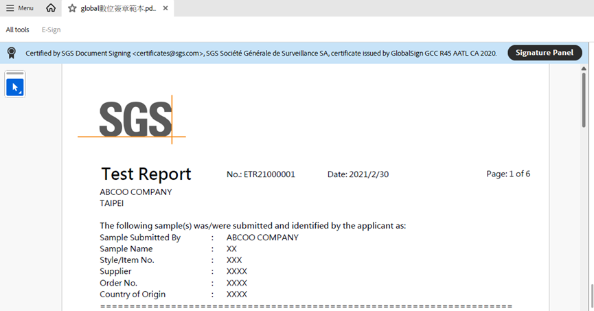SGS TW C&P/EE C&S - 數位簽章改版 | RSTS禁限用化學物質管理平台｜SGS台灣檢驗科技股份有限公司